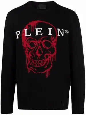 Philipp Plein Skull Intarsia-knit Jumper