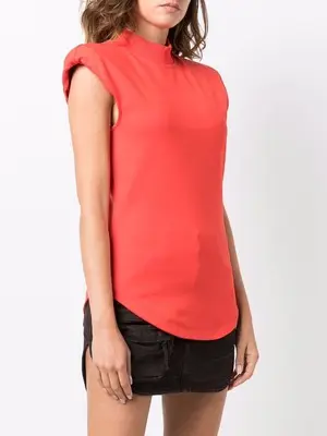 Attico Jesse Cotton Top - Orange