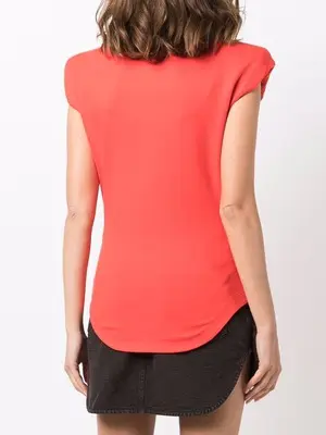 Attico Jesse Cotton Top - Orange
