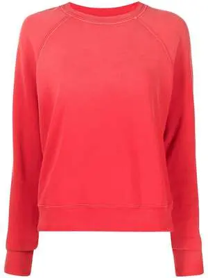 RE/DONE Crew Neck Long-sleeved Sweatshirt - Red