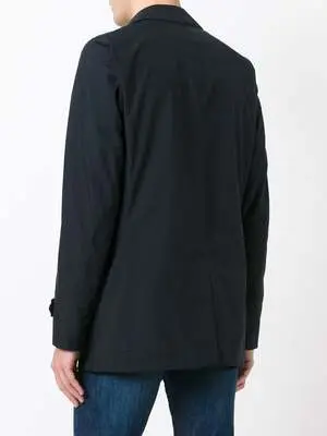 Herno Classic Buttoned Coat - Blue