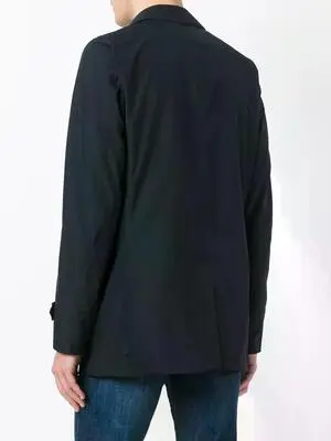 Herno Classic Buttoned Coat - Blue