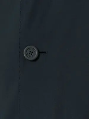 Herno Classic Buttoned Coat - Blue