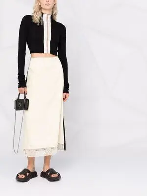 Palm Angels Mock-neck Cropped Jumper