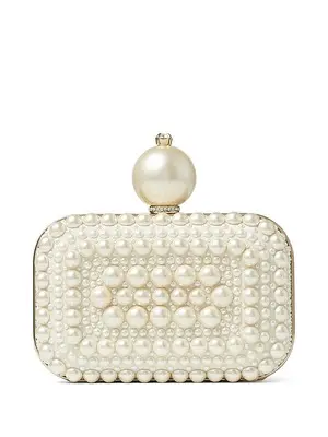 JIMMY CHOO Micro Cloud Clutch Bag - White