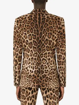 Dolce & Gabbana Leopard-print Double-breasted Suit