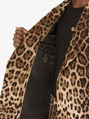 Dolce & Gabbana Leopard-print Double-breasted Suit