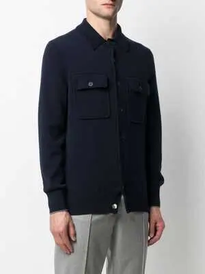 Brunello Cucinelli Cashmere Two-pocket Cardigan - Blue