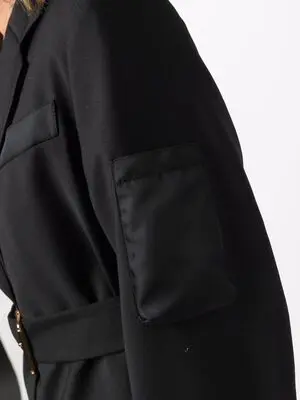 Versace Long-sleeve Belted Jacket