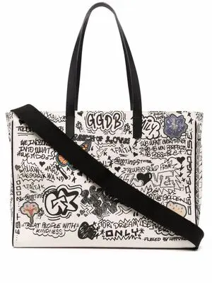 GOLDEN GOOSE Graffiti-print Large Tote Bag