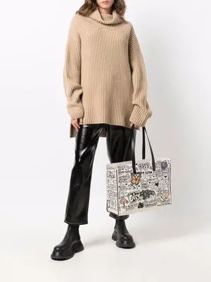 GOLDEN GOOSE Graffiti-print Large Tote Bag