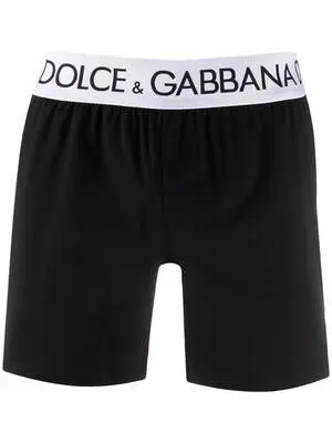 Dolce & Gabbana Logo-waistband Boxer Shorts - Black