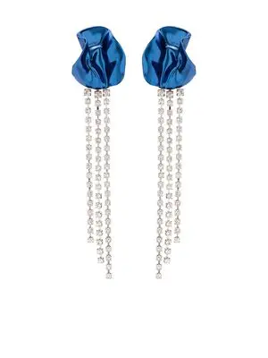 STERLING KING Georgia Crystal-Embellished Drop Earrings Silver