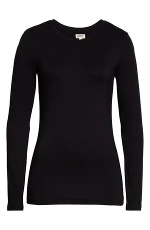 L'Agence Tess Long Sleeve Top - Black