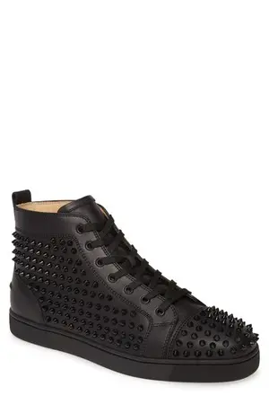 CHRISTIAN LOUBOUTIN Louis Allover Spikes High-top Sneakers