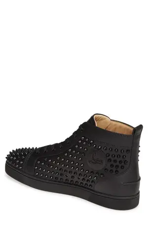 CHRISTIAN LOUBOUTIN Louis Allover Spikes High-top Sneakers