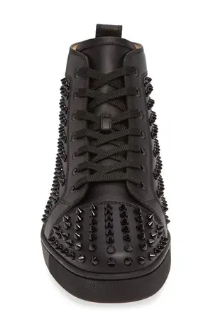 CHRISTIAN LOUBOUTIN Louis Allover Spikes High-top Sneakers
