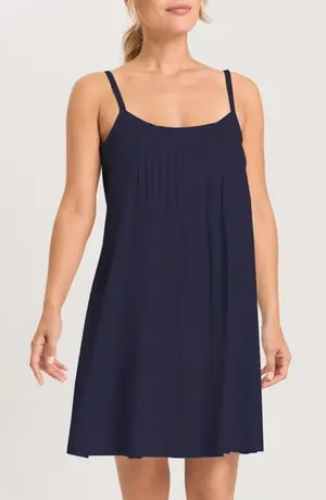Hanro Juliet Babydoll Chemise Evening Blue