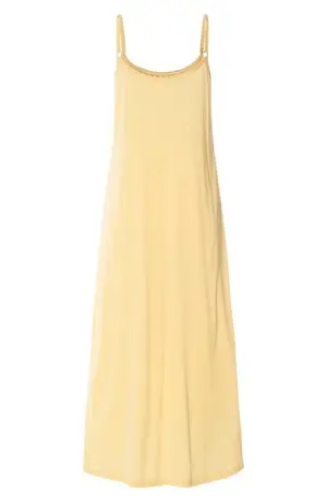 Hanro Juliet Pleat Neck Nightgown - Vanilla Highlight