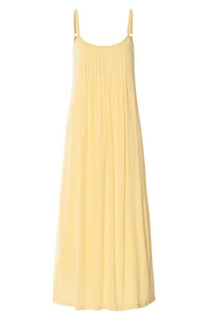 Hanro Juliet Pleat Neck Nightgown - Vanilla Highlight