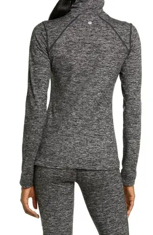 Zella Space Dye Tech Turtleneck Training Top