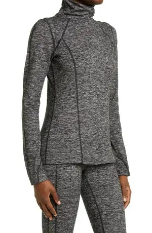Zella Space Dye Tech Turtleneck Training Top