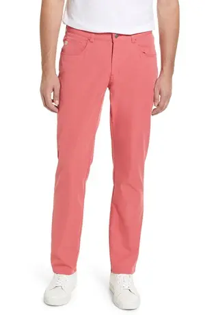 Peter Millar Regular Fit Performance Pants Cape Red