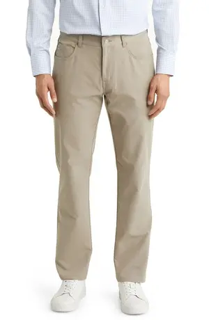 Peter Millar Regular Fit Performance Pants Dark Sand