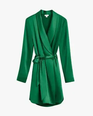 Cuyana Washable Charmeuse Robe - Palm