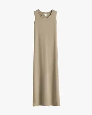 Cuyana Drape-back Dress - Sage