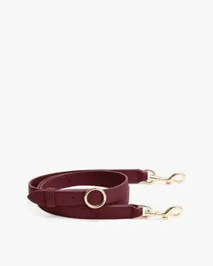 Cuyana Adjustable Leather Strap - Cherry