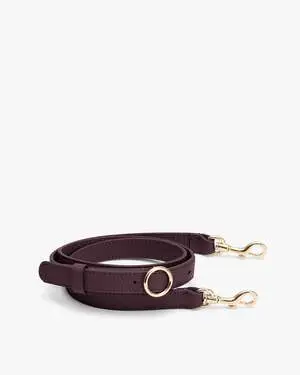 Cuyana Adjustable Leather Strap - Plum