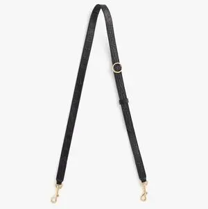 Cuyana Adjustable Leather Strap Textured Black