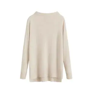 Cuyana Single-origin Cashmere Funnel Neck Sweater - Cream