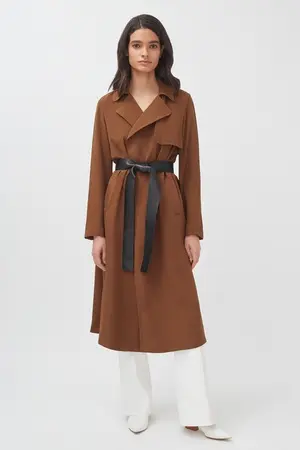 Cuyana Classic Trench Chestnut