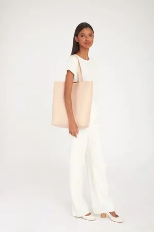 Cuyana Tall Structured Leather Tote Bag