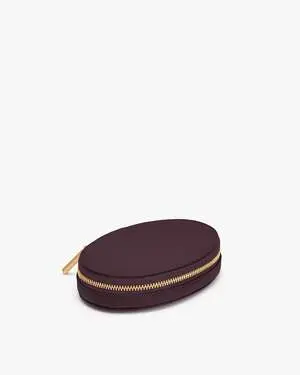 Cuyana Travel Jewelry Case Plum