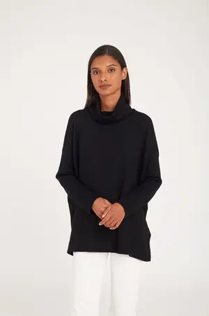 Cuyana Baby Alpaca Oversized Turtleneck Sweater