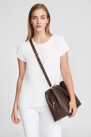Cuyana Zippered Satchel Bag
