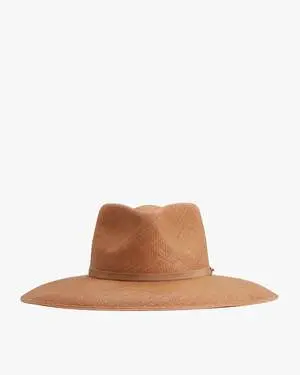 Cuyana Wide Brim Straw Hat - Yellow