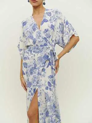 REFORMATION Winslow Wrap Dress