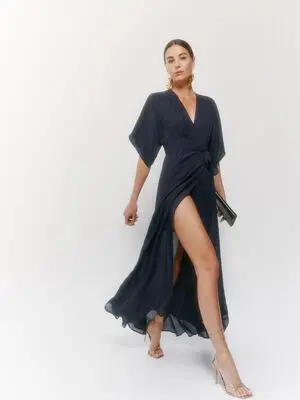 REFORMATION Winslow Wrap Dress