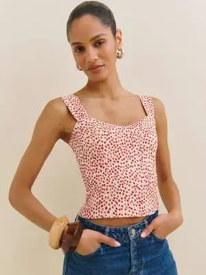 REFORMATION Hester Top Natural