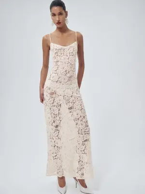 REFORMATION Parma Dress - Champagne