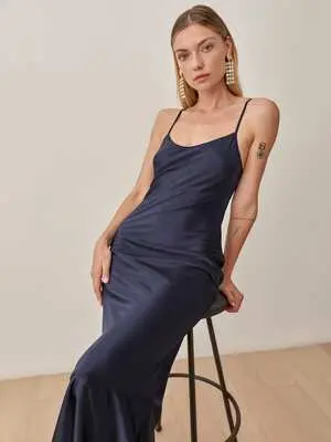 REFORMATION Parma Dress - Navy