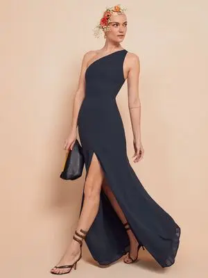 REFORMATION Evelyn Asymmetrical Maxi Dress