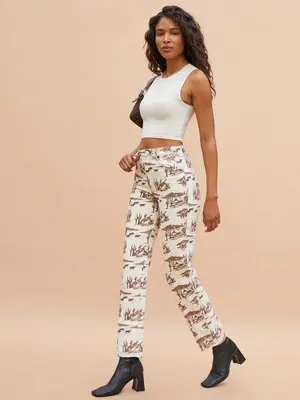 REFORMATION Sonora High Rise Straight Jeans