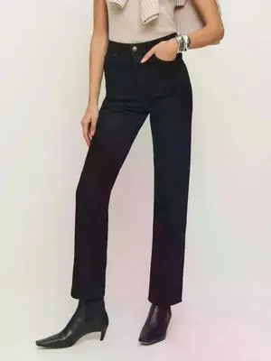 REFORMATION Cynthia High Rise Straight Long Jean