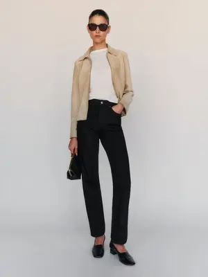 REFORMATION Cynthia High Rise Straight Long Jean