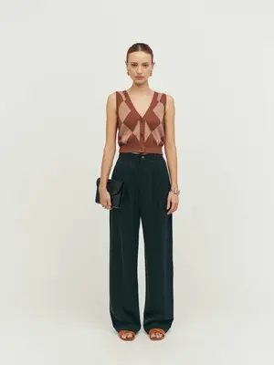 REFORMATION Mason Short Pant - Black